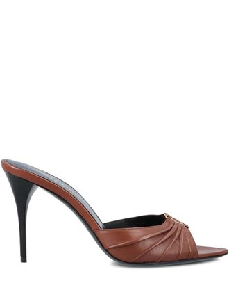 Saint Laurent sandales Babylone 90 mm - Marron