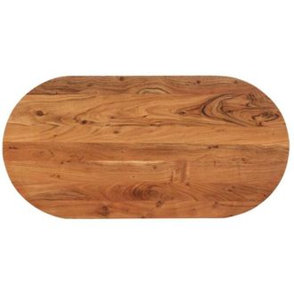 vidaXL Dessus de table 100x50x2,5 cm ovale bois massif dacacia Vidaxl