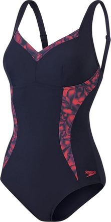 Speedo Badeanzug f&uuml;r Damen (Marine/Rot)