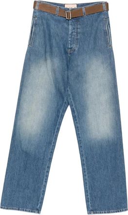 Plan C Plan C, Homme, Jeans, Bleu, Taille: M Jean Ceinture Jambe Droite
