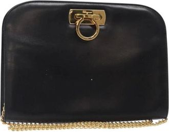 Ferragamo Pre-owned Cuir sacs-ports-paule - Femme - Pre-owned - Noir - Taille: ONE Size