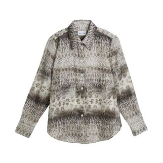 Sand Copenhagen Sand, Femme, Blouses et Chemises, Multicolore, Taille: 44 FR 3624 Chemise en Soie