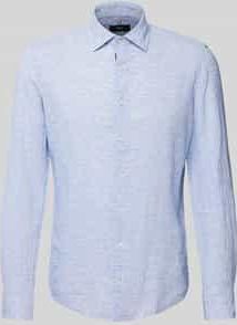 Cinque Slim Fit Leinenhemd mit Kentkragen Modell STEVEN