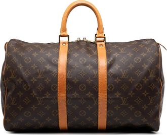 Louis Vuitton Weekender - Monogram Keepall 45 - Gr. unisize - in Braun - f&uuml;r Damen