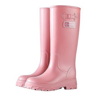 Generic Chaussures pluie en caoutchouc unisexes Bottes imperm&eacute;ables antid&eacute;rapantes enfiler Rembourrage EVA Compris la Semelle int&eacute;rieure S&eacute;chage ultra-rapide 