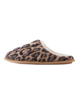 Next Damen Standard Gesteppte Pantoletten Animal Print L
