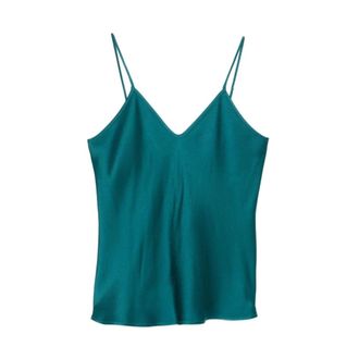 Max Mara Envers Satin Camisole Top - - Tops - Damen - Gr&uuml;n - L