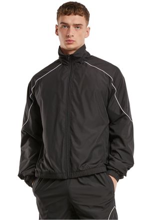 Urban Classics Herren Sportjacke Piped Panel Trackjacket, Herren Trainingsjacke mit paspelierten Einsätzen, Größen S - 5XL