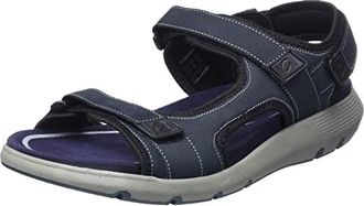 Ara Femme Sandro Sandale, Bleu foncé, 44 EU