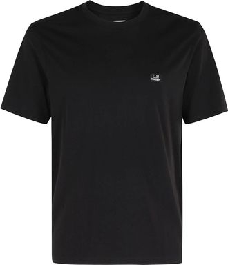 C.P. Company C.p. Company, Homme, Tops, Noir, Taille: XL T-shirt &agrave; manches courtes avec logo en jersey 30/1