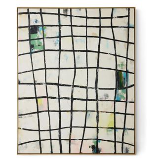 HKliving Peinture abstraite encadr&eacute;e HKliving