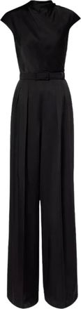 Max Mara Femme, Combinaisons et Ensembles, Noir, Taille: 38 FR Envers Satin Jumpsuit