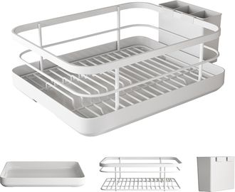 Generic Dish Rack K&uuml;chenz&auml;hler - Platzsparender Waschbeckenablauf, mehrschichtiger Lagerkorb, Tragbarer Abstellbarer Organisator, Praktischer Trockenhalter | 