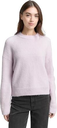 Tom Tailor Denim TOM TAILOR Denim 1049069 Pull-Over, 39154-Lilac Fog Melange, M Femme