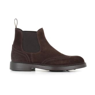 Doucal's Denver Suede Chelsea Boot - - Shoes - Herren - Braun - 44 EU