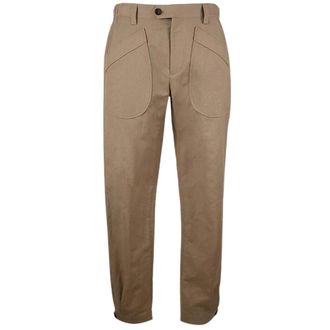 Lanvin Biker Effect Hose - - Trousers - Damen - Beige - 2XL