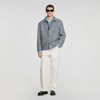Sandro Melierter Worker-Blouson