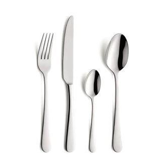 Amefa Ménagère 24 couverts de table pour 6 personnes - Austin - Acier inoxydable 18/0, Finition Brillante