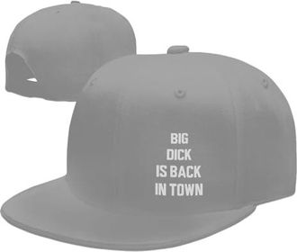Generic Big Dick Est De Retour en Ville Homme Femme Chapeaux Pare-Soleil Mode Casquette De Baseball Respirant Snapback Chapeau pour Sport P&ecirc;che Camping