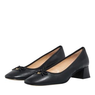 Coach Slipper & Pantoletten - Ava Leather Ballet Pump - Gr. 37,5 (EU) - in Schwarz - f&uuml;r Damen