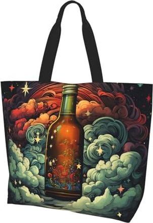 Generic Bi&egrave;re Sac A Main Femme R&eacute;utilisable Sacs De Courses L&eacute;ger Sac Fourre Tout Pour Plage Travail Shopping