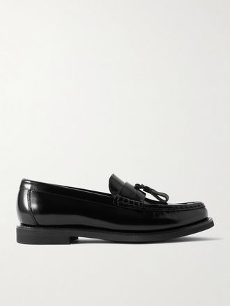 Brunello Cucinelli Loafers Aus Glanzleder Mit Troddeln Und Zierperlen - Schwarz