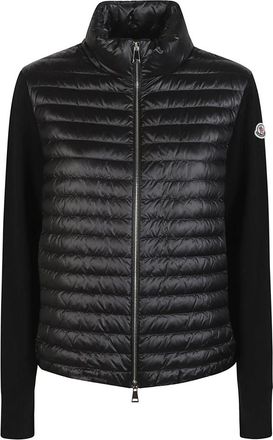 Moncler Femme, Vestes, Noir, Taille: 42 FR Tricot Cardigan