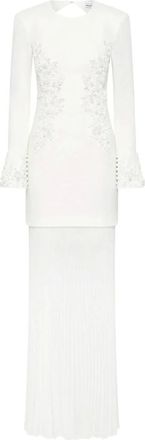 Rebecca Vallance Femme, Robes, Blanc, Taille: 36 FR Xanthe Long Sleeve Gown