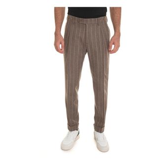 Berwich Gestreifte Chino Hose mit Schneiderventil - - Trousers - Herren - Beige - 2XL