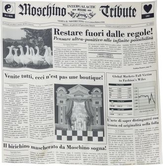 Moschino Femme, Accessoires, Multicolore, Taille: ONE Size Foulard Giornale