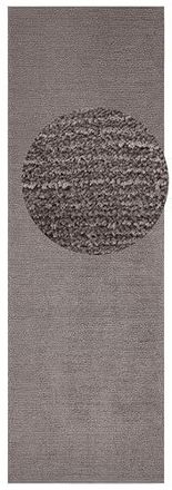 Mint Rugs Teppich Supersoft Kurzflor Wohnzimmer-Teppich Modern Flauschig Weich Einfarbig für Wohnzimmer Küche Flur oder Schlafzimmer Dunkelgrau 80x250 cm