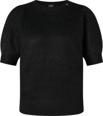 Joop Rundhals-Pullover ballonf&ouml;rmigem 1/2-Arm Joop! schwarz