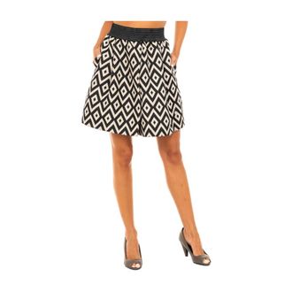 La Martina Glockenrock mit breitem elastischem Bund - - Skirts - Damen - Schwarzk - L
