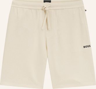 HUGO BOSS Pyjamas Unterteil Waffle Shorts weiss