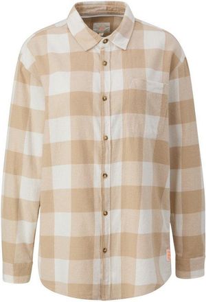 QS by s.Oliver Langarmbluse Bluse Kariertes Hemd aus Baumwolle