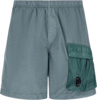 C.P. Company C.p. Company, Homme, Maillots de bain, Bleu, Taille: XS Bi-Material Swim Shorts