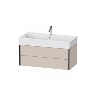 Duravit XViu 4337 Waschtischunterbau wandh&auml;ngend, 2 Schubk&auml;sten, - Duravit