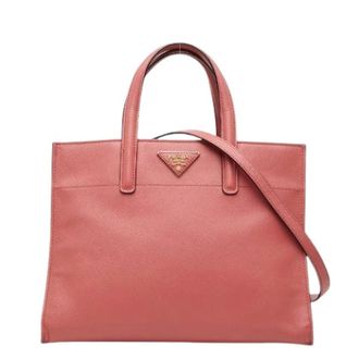 Prada Sac 2 anses en cuir Saffiano Pre-owned - Femme - Pre-owned - Rose - Taille: ONE Size