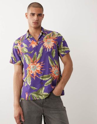 Polo Ralph Lauren Chemise &agrave; imprim&eacute; fleurs tropicales - Multicolore