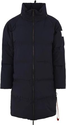 Afterlabel Femme, Manteaux, Bleu, Taille: 36 FR Ortisei N081 Long Jacket