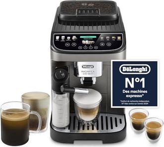 DeLonghi Magnifica Evo Next - Perfetto Machine &agrave; Caf&eacute; Automatique avec LatteCrema Mousseur &agrave; Lait Automatique, 13 Boissons en une Seule Touche, &Eacute;cran Tactile C