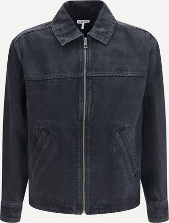 Loewe Zip-Up Denim Jacket Male 46