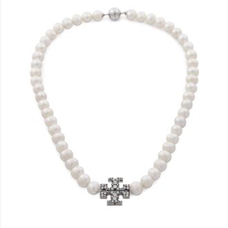 Tory Burch Halskette Tory Burch Kira Pearl 164617 Wei&szlig;