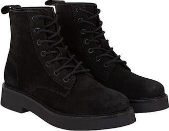 Tommy Jeans Femme Bottes Mid Boot Lace Up Bottines, Noir (Black), 39 EU