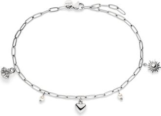 s.Oliver Anklet - Elegante Fu&szlig;kette aus poliertem Edelstahl - silber - Gliederkette verstellbar bis 27 cm - wasserfest & hautfreundlich