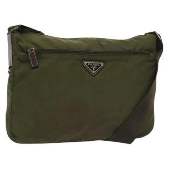 Prada Pre-owned Nylon sacs-prada - Femme - Pre-owned - Vert - Taille: ONE Size