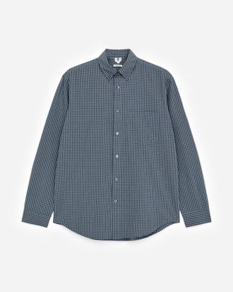 Arket Lockeres Baumwollhemd -Blau