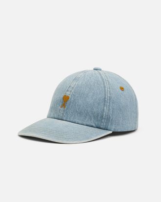 Ami Ami Paris - Casquette denim bleu en coton Ami de Coeur Bleu Used - TU - Unisex