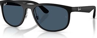 Ray-Ban Rb4468 Polarized Ultra Lenses Sonnenbrillen Sand Schwarz Fassung Blau Glas Polarisiert 59-18