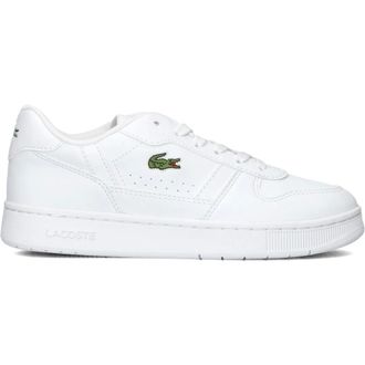 Lacoste Baskets R&eacute;tro T-Clip en Cuir Blanc - Homme - Chaussures - Blanc - Taille: 37 EU